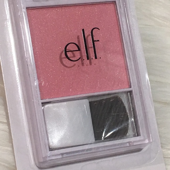 ELF | Makeup | Elf Pink Blush With Brush Shimmer Blushing Powder | Poshmark